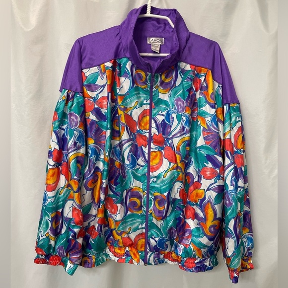 Lavon | Jackets & Coats | Vintage Lavon Floral Tracksuit Jacket | Poshmark